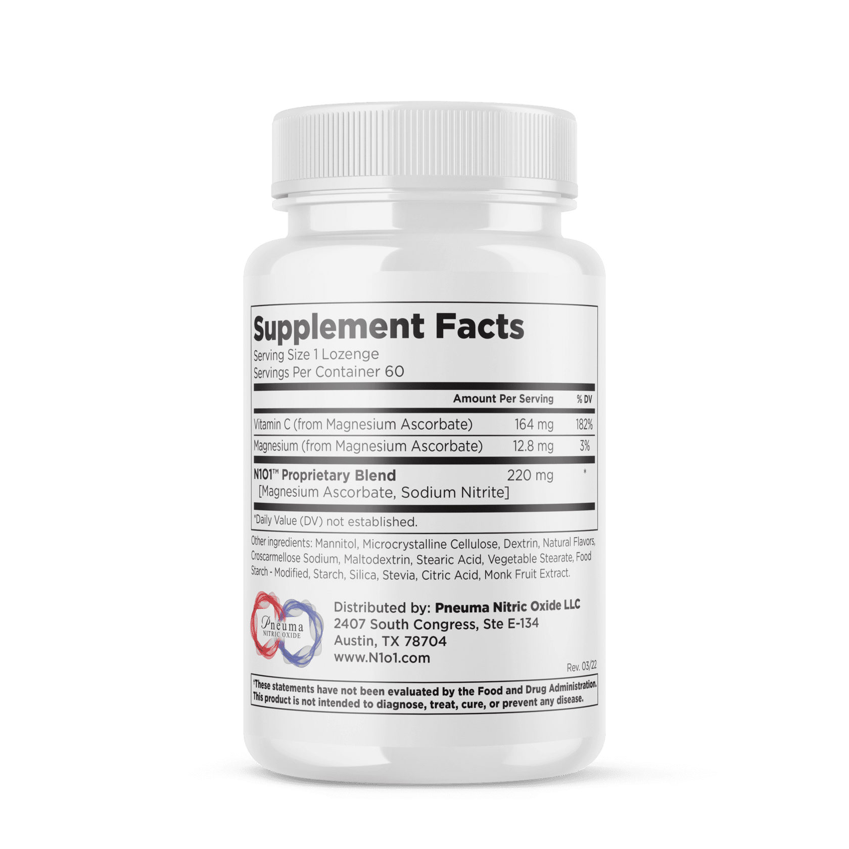 N101 Nitric Oxide Releasing Lozenges – Alive and Well Shop